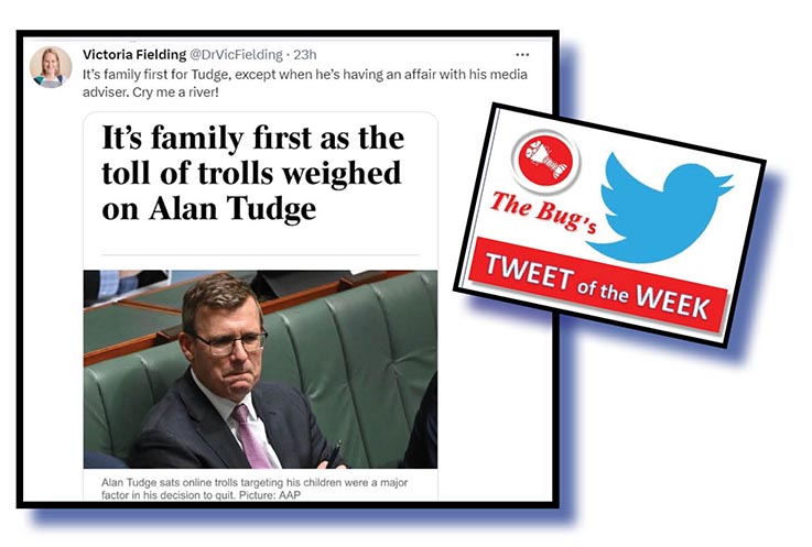 Tudge farewelled with fake tears and vomit! – The Bug Online
