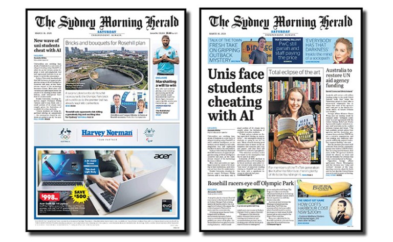 The worst fake front page ever! – The Bug Online