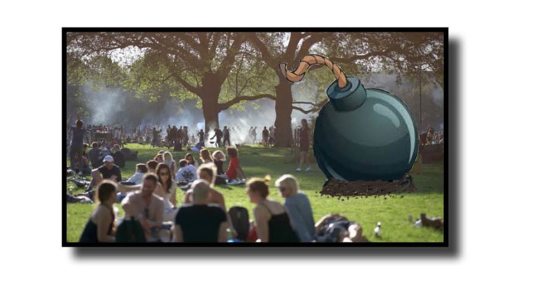 Raining bombs spark panic! – The Bug Online